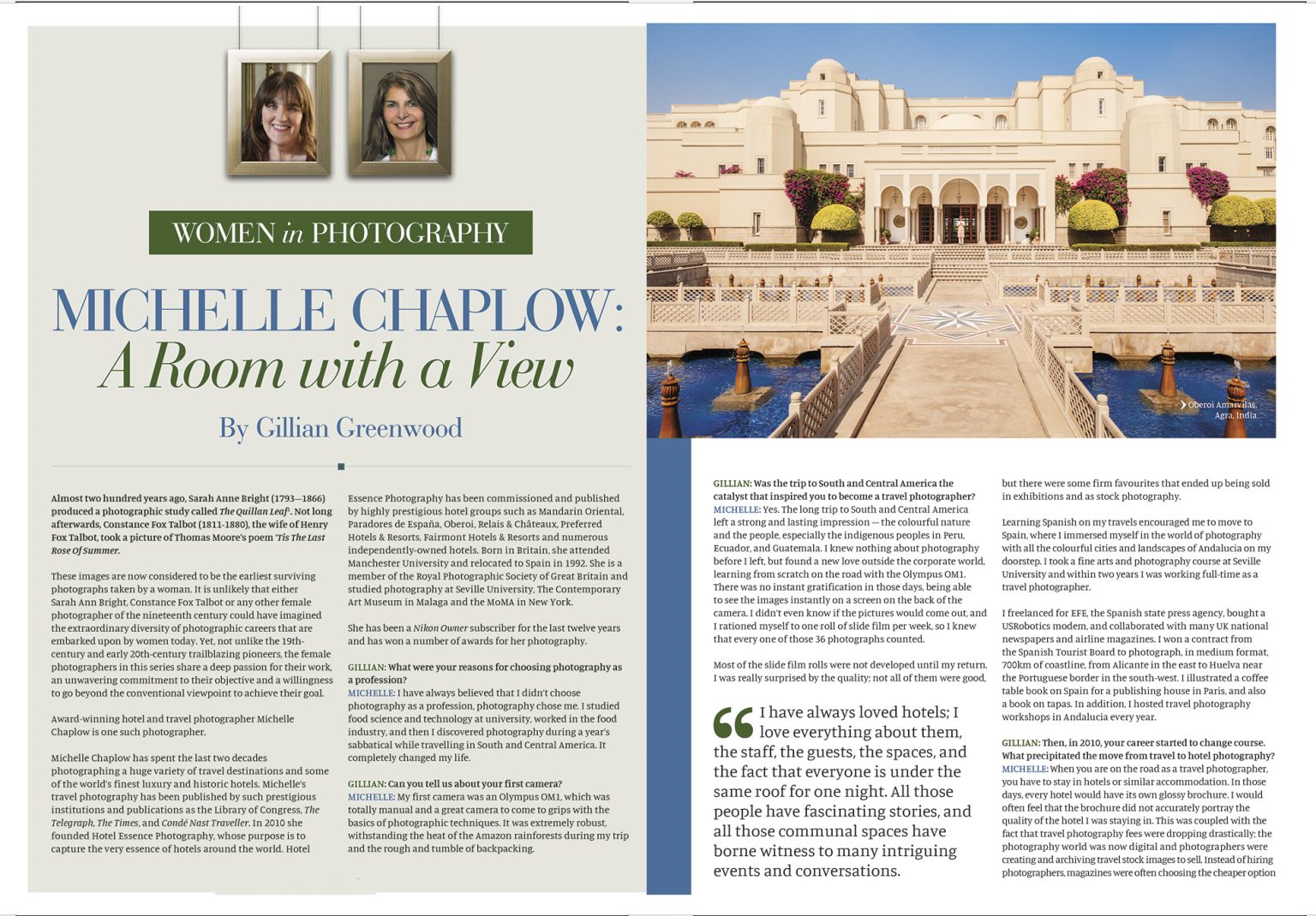 News | Michelle Chaplow, freelance travel and hotel photographer
